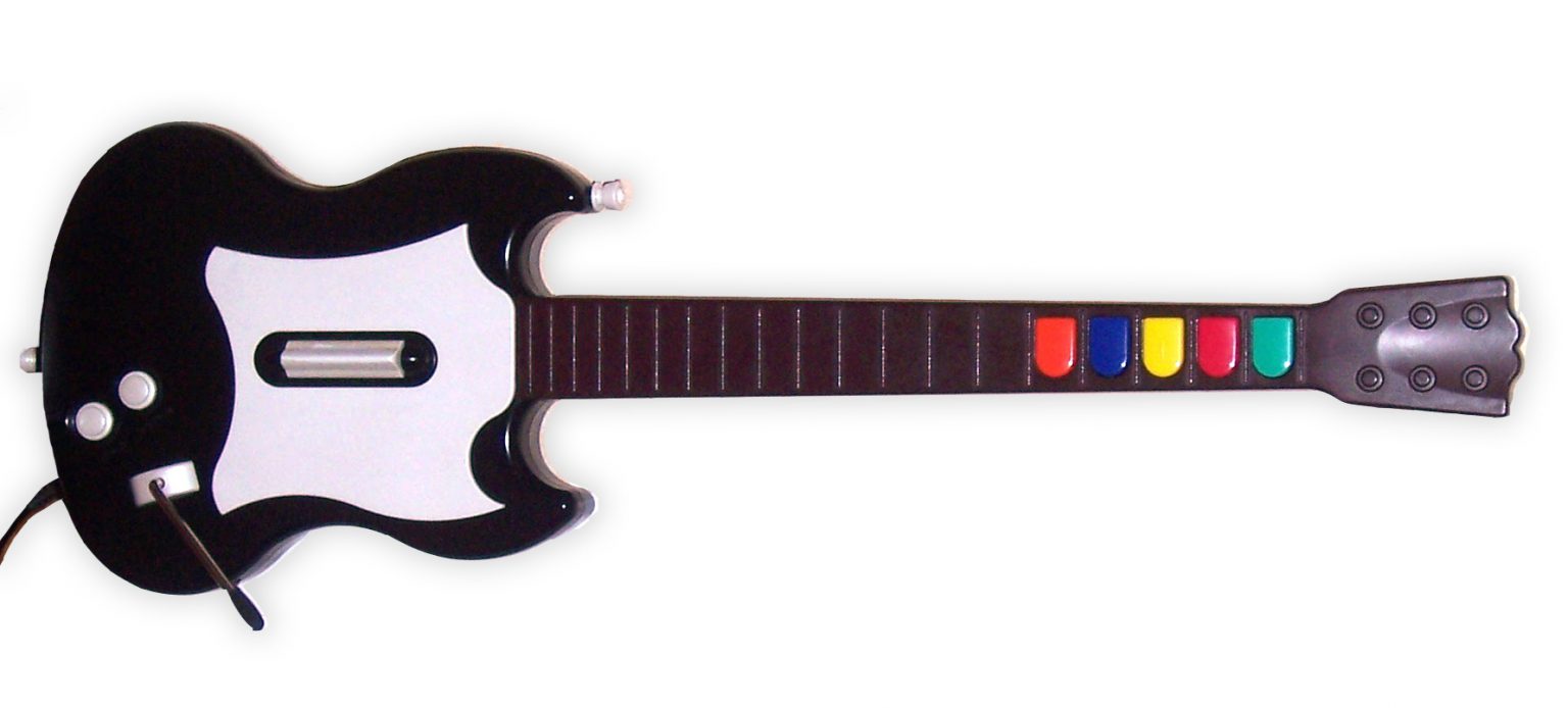 The evolution of Guitar Hero guitar controllers