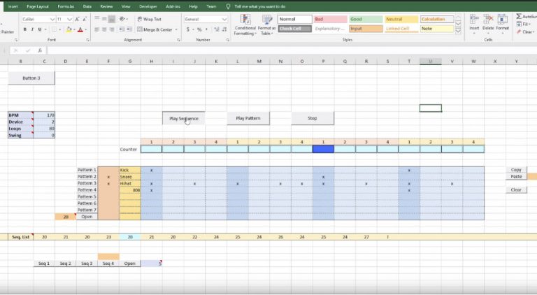 Here's an Excel-based Drum Machine, if that's your kind of thing - Mixdown Magazine