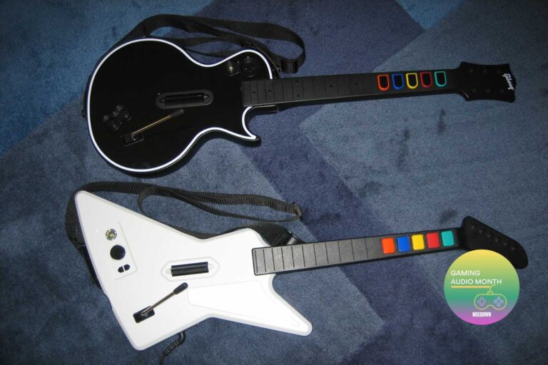 The evolution of Guitar Hero guitar controllers