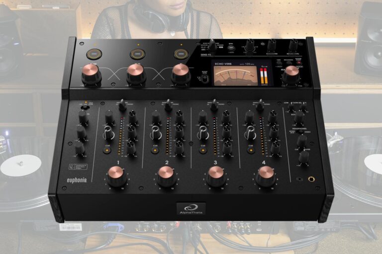 AlphaTheta euphonia, a professional 4-channel rotary mixer