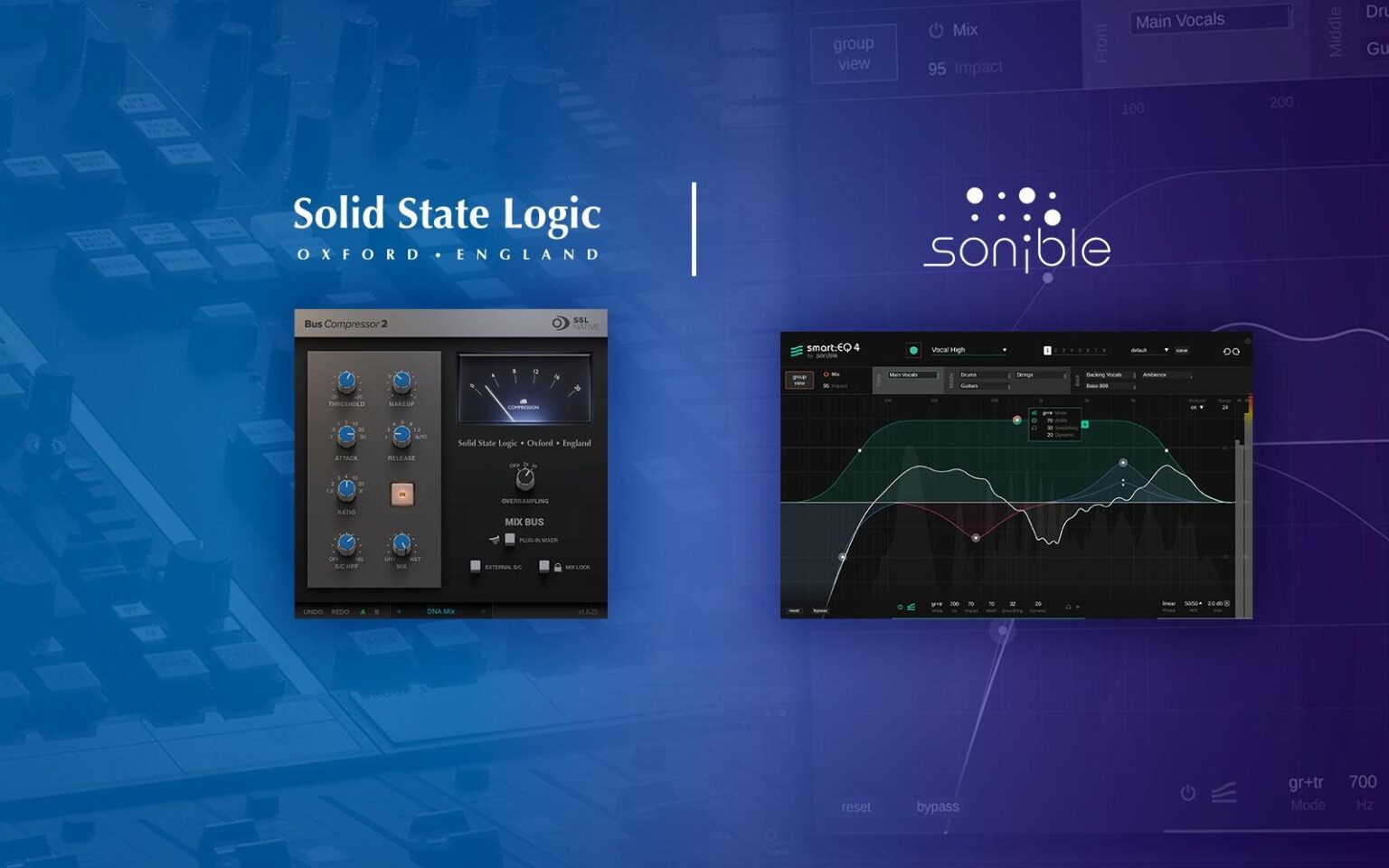 Solid State Logic and sonible deliver AI-assisted plug-in bundles