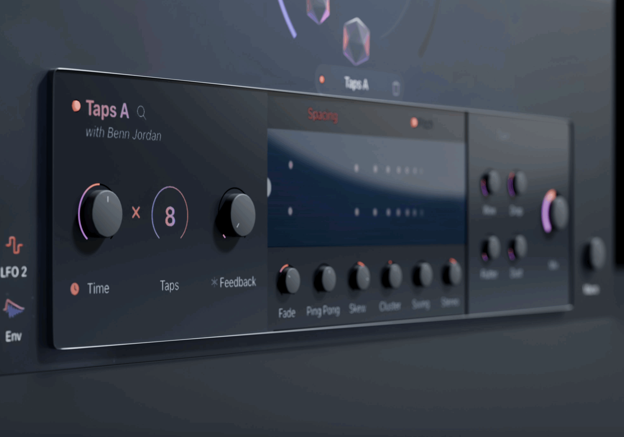 Lunacy Taps & Portals delay plugins designed with Benn Jordan