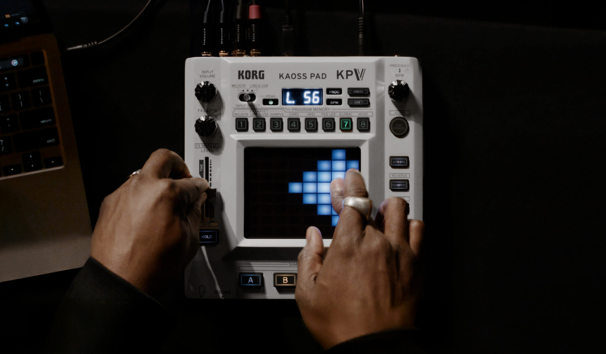 Korg revives the Kaoss Pad: dual-touch control & voice processing engine
