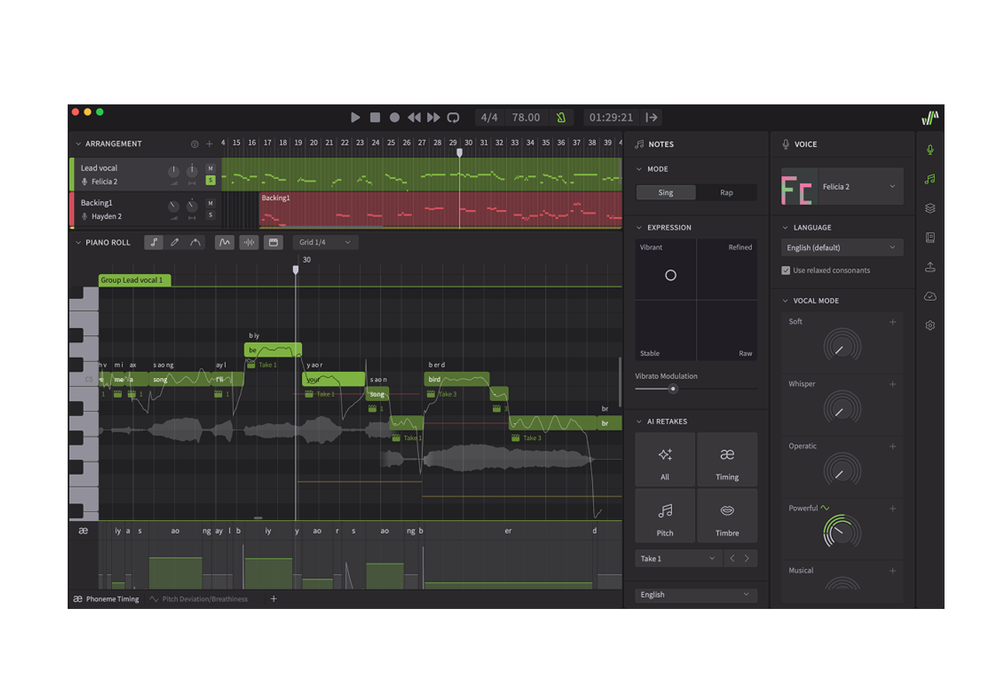 Dreamtonics' choir voice collections for Synthesizer V Studio 2 Pro
